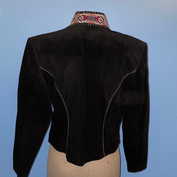 Tony Lama | Jackets & Coats | Tony Lama Southwestern Embellished Suede ...